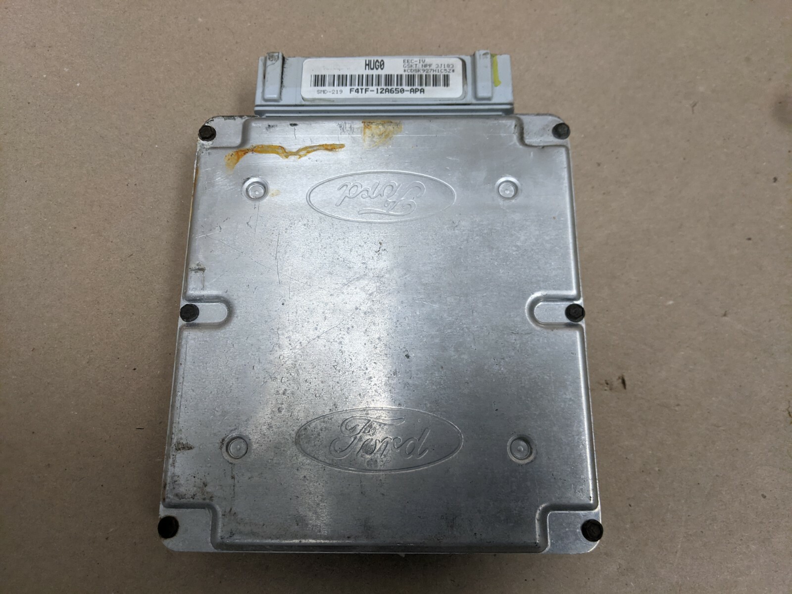 F4tf-12a650-apa 1994 Ford F150 5.0l at Engine Computer Module ECM Hug0 ...