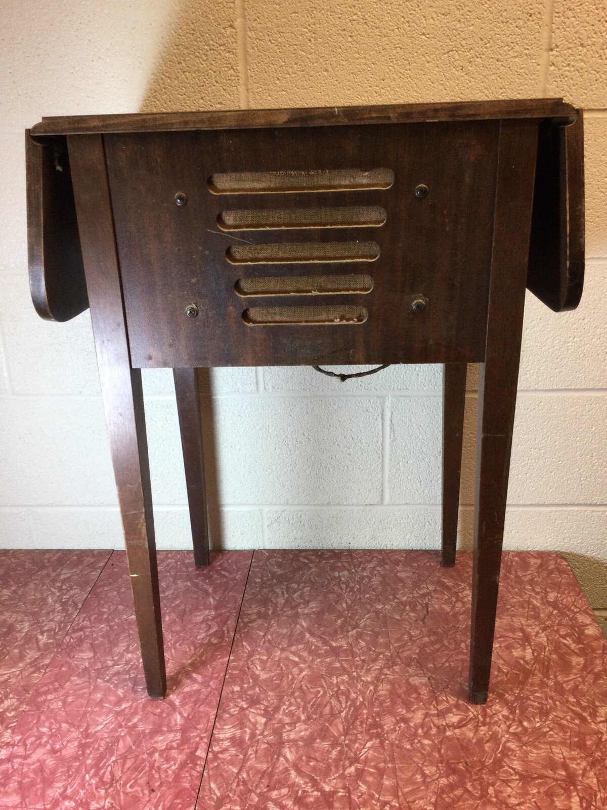 Vintage BENDIX 646-A DROP LEAF TABLE RADIO From 1947 Complete Not ...