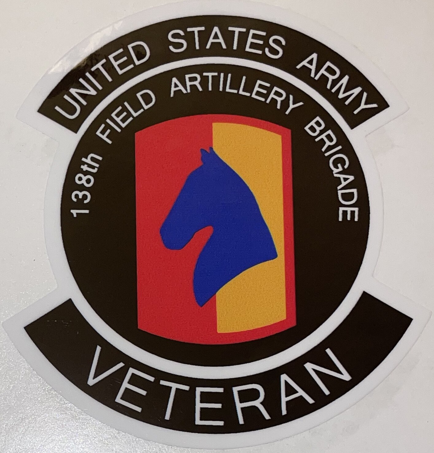 US Army 138th Field Artillery Brigade Veteran Sticker Waterproof D522 ...