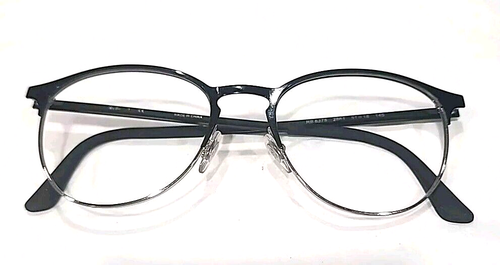 Ray Ban RB6375 2861 Black Metal Round Eyeglasses Frame 51-18 145 | eBay
