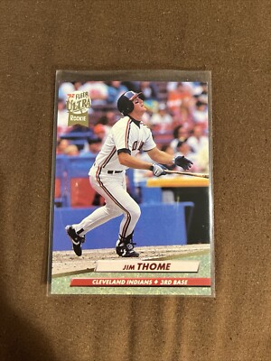 JIM THOME RC 1992 FLEER ULTRA ROOKIE CARD #54 CLEVELAND INDIANS HOF | eBay