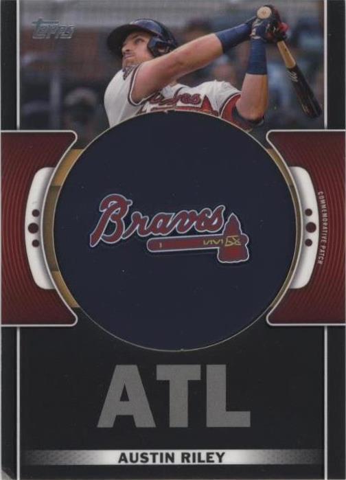 2023 Topps Series 1 - Team Logo Commemorative Patches Austin Riley #TLP ...