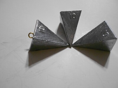 24 - 10 OZ PURE LEAD PYRAMID SINKERS FFROM A DO-IT-MOLD | eBay
