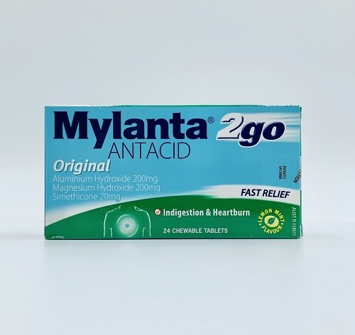 Mylanta 2Go Antacid Original 24 Tablets | eBay Australia