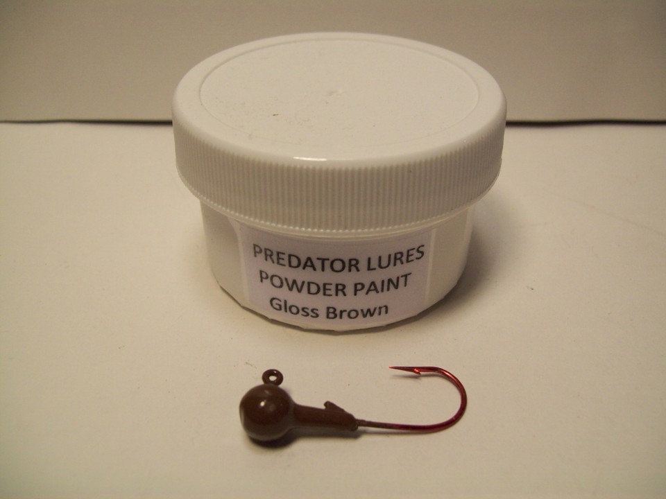 JIG HEAD FISHING LURE 1 Oz POWDER PAINT IN 1 OZ WIDE MOUTH JARS Jigs | eBay