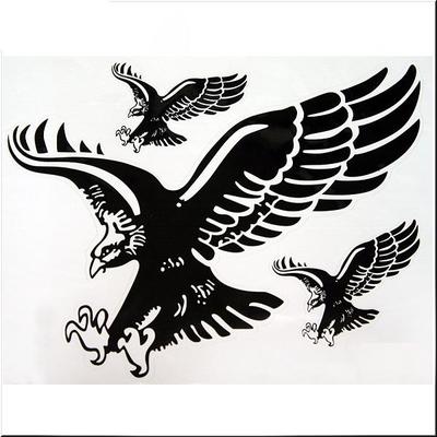 CAR DECORATION DECALS STICKERS BLACK EAGLE | eBay