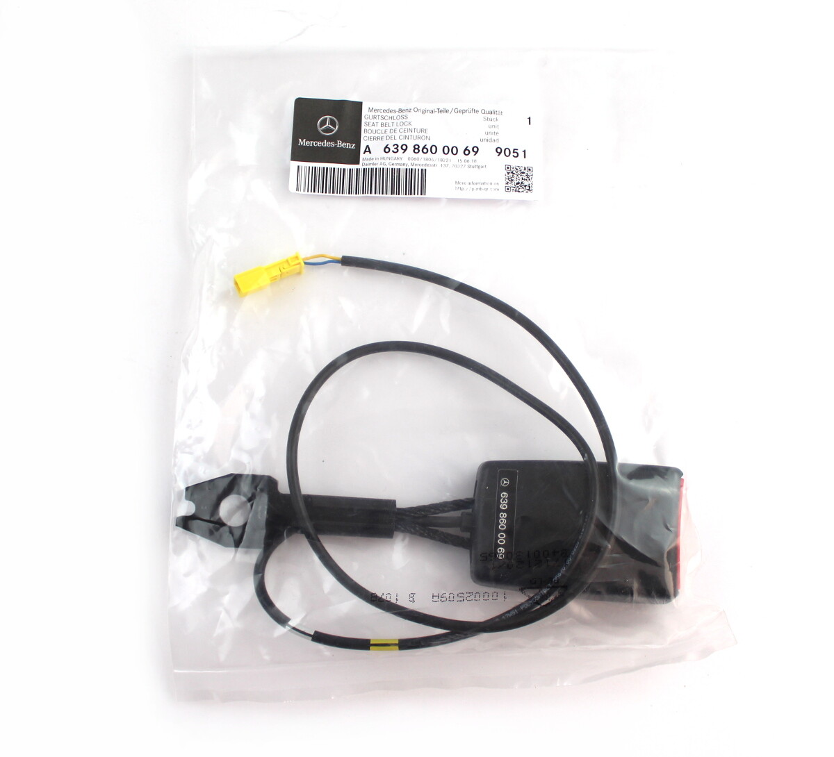 Mercedes-Benz Gurtschloss Gurt Schloss Sicherheitsgurt Sitz W639 Vito ...