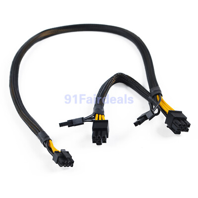 8Pin to 8Pin+6pin/ 8pin Graphics Video Card Cable For HP ML350 DL580 ...