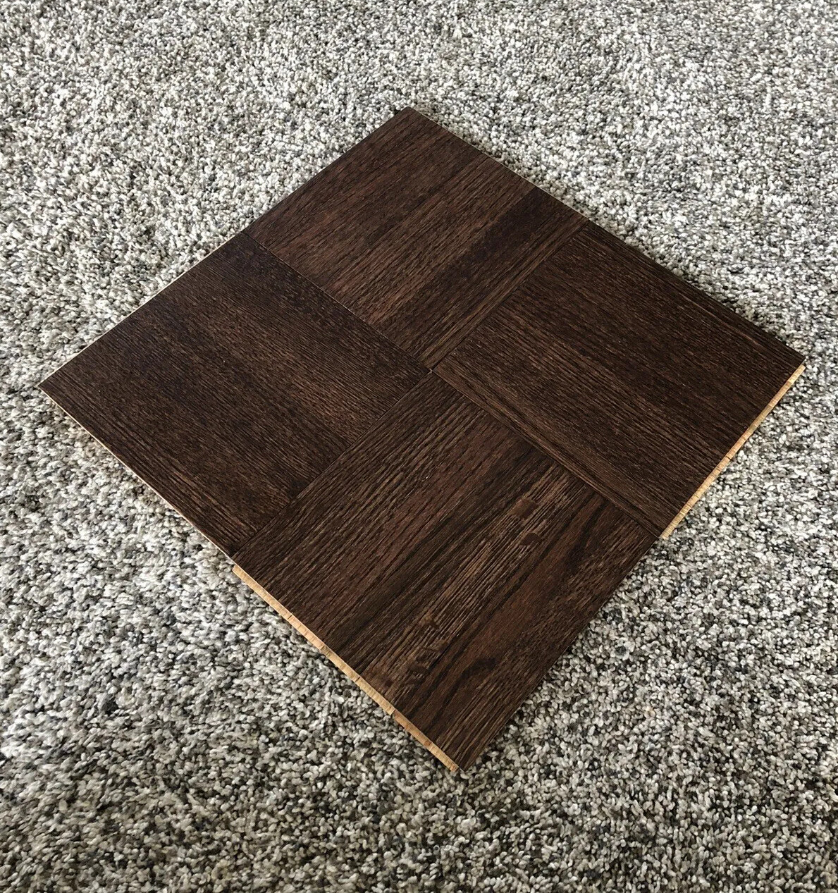 Armstrong Hardwood Parquet Cocoa Bean 12"x12" Oak Dark Brown 25 SQ FT ...