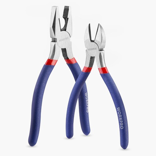 WORKPRO 7PC Pliers Set 4-1/2-8" Groove Joint Long Nose Slip Joint ...