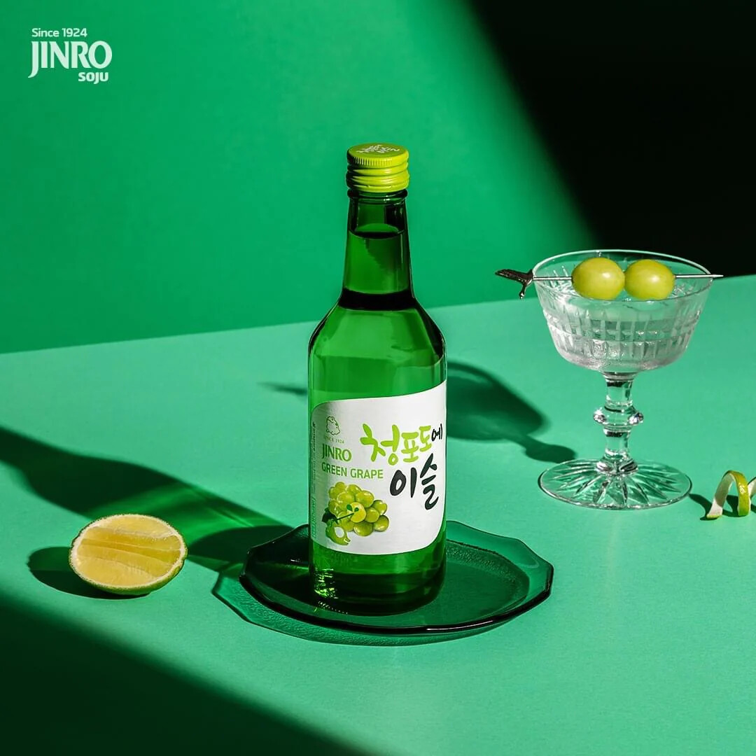 JINRO Chamisul Soju Cocktail Bombs Spirit Drink (2 Bottle, Soju Glass ...