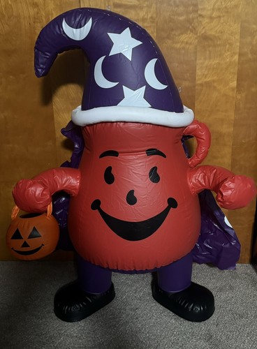 Kool-Aid Man Halloween Wizard Standing Inflatable Display 2005 Prop | eBay