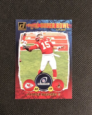 2021 Donruss Patrick Mahomes II Chiefs Road To The Super Bowl Card #DR3 ...