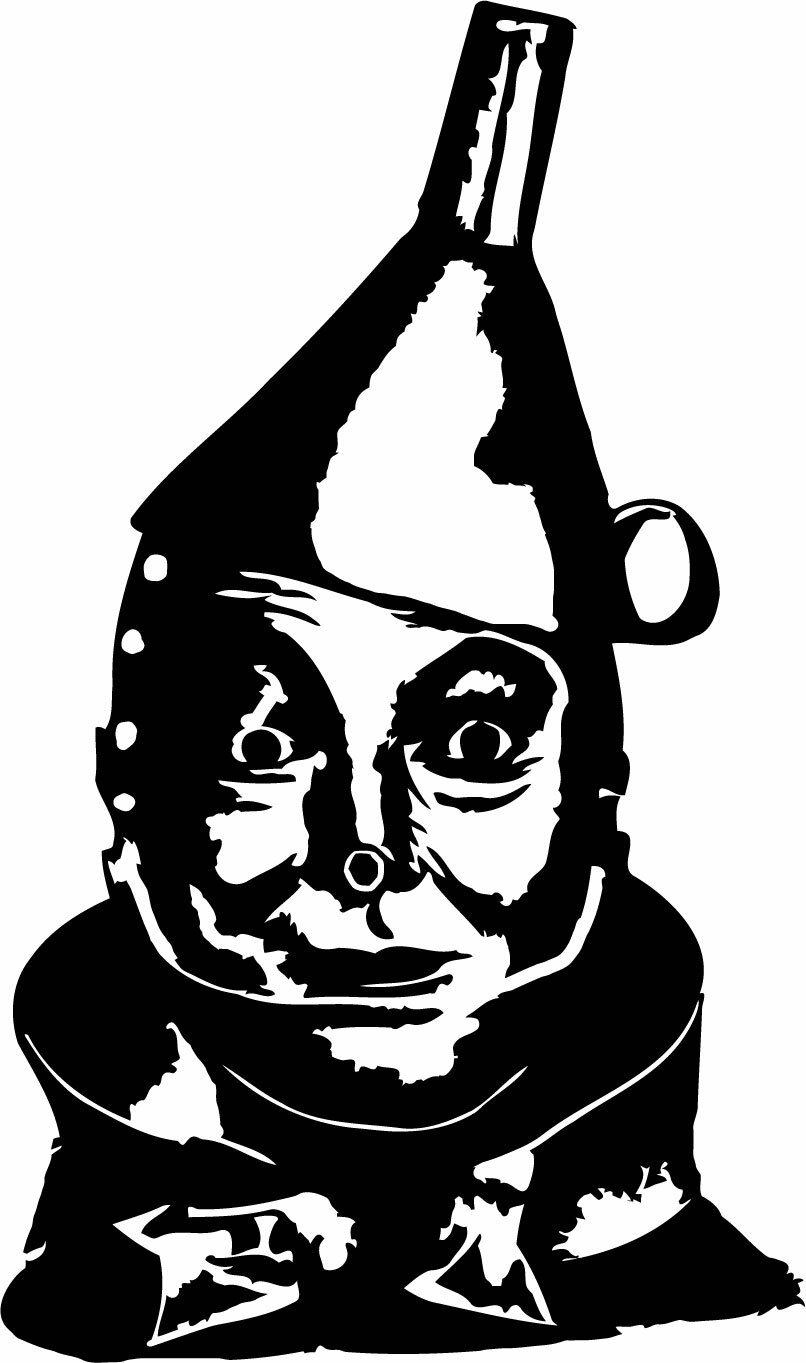 TIN MAN Wizard of Oz VINYL DECAL sticker dorothy Toto Tinman Lion ...
