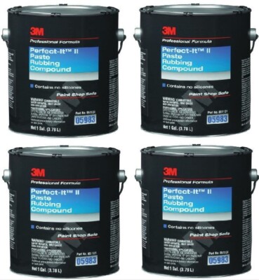 Perfect-It II Rubbing Compound 05983, Gallon 3M-5983 Brand New! (4 Pack ...