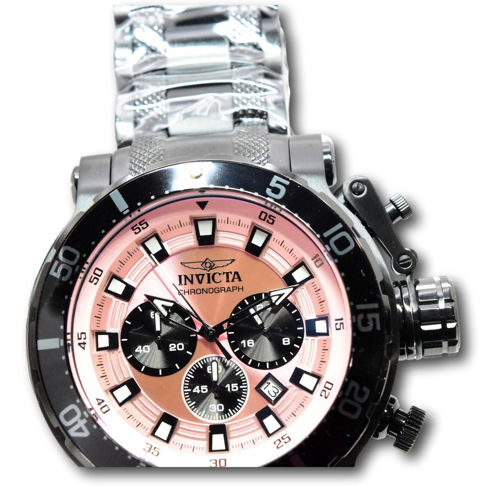 Invicta Coalition Forces Night Hawk Men's 52mm Chrono Watch Pink ...