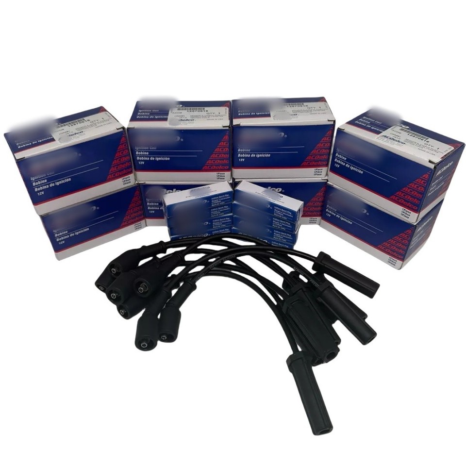 OEM AcDelco 8 PACK UF413 Ignition Coil + 41-110 Spark Plug + 9748UU ...