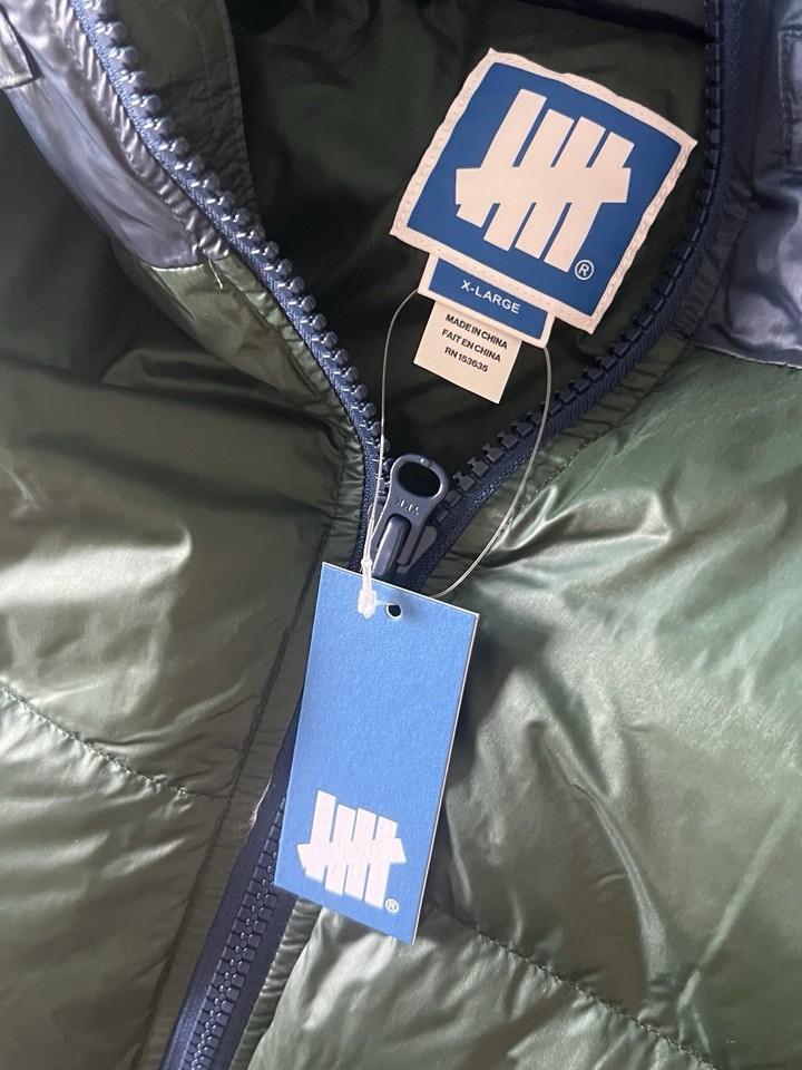 Undefeated Hooded Down Puffer Jacket - Brand New W/Tag Size XL | eBay