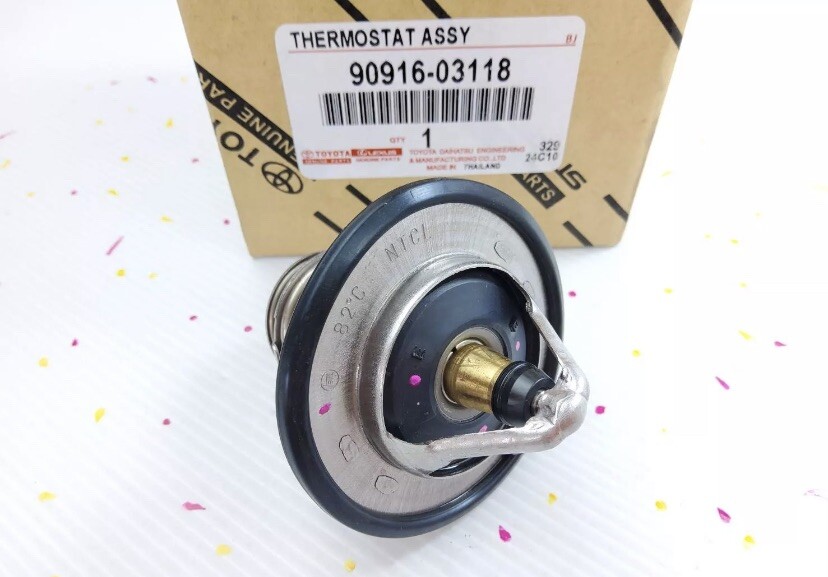 GENUINE TOYOTA THERMOSTAT+RUBBER 90916-03118 FOR TOYOTA HILUX FORTUNER ...