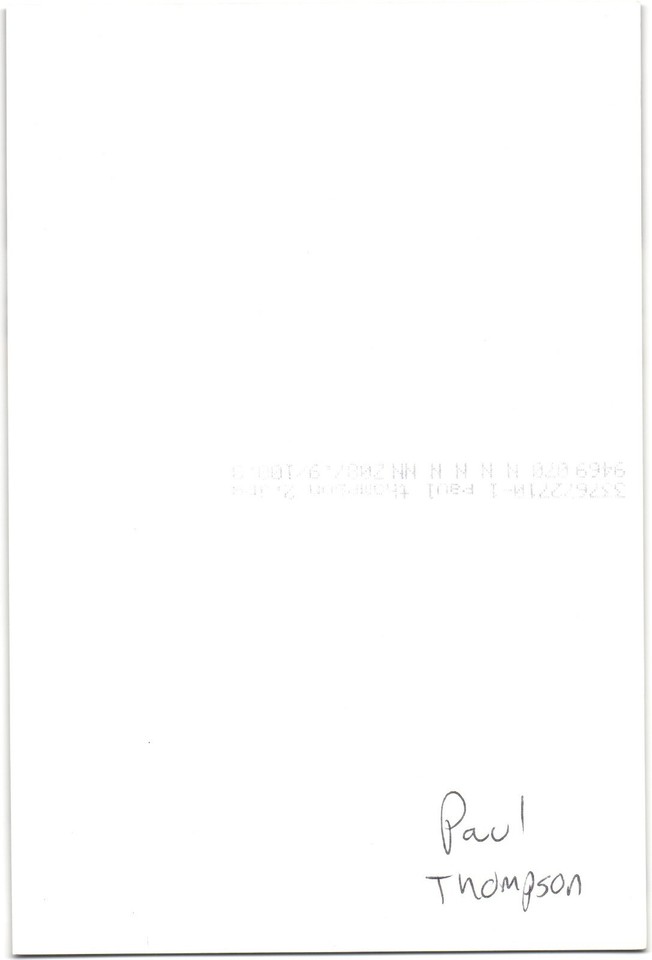 Paul Thompson Autographed 4x6 Color Photo New Jersey Devils #45 Red A ...