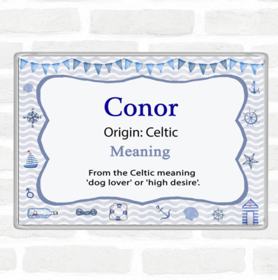 Conor Name Meaning Jumbo Fridge Magnet Nautical | eBay UK