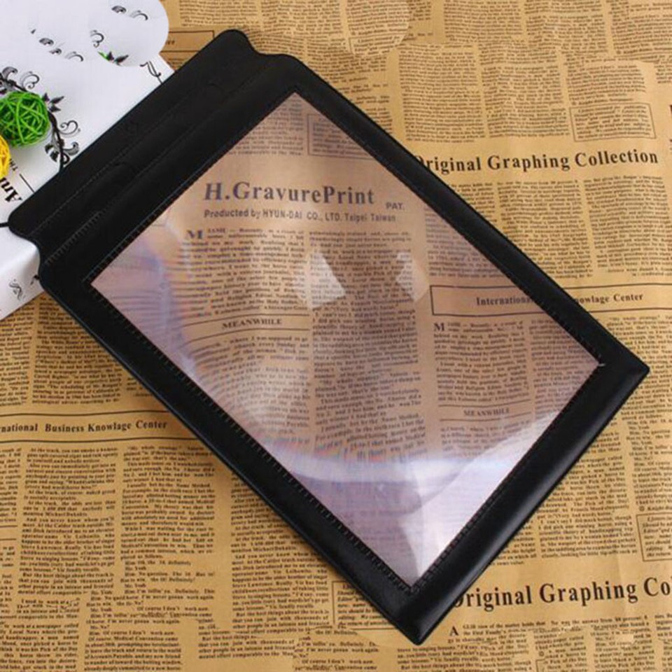 Low Vision Aid Triple Reading Book Newspaper Full Page Magnify ...
