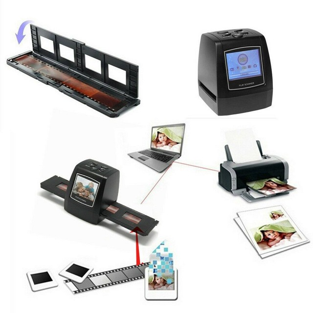 Protable 35mm Negative Film Scanner Slide Viewer Photo Digitizer LED ...