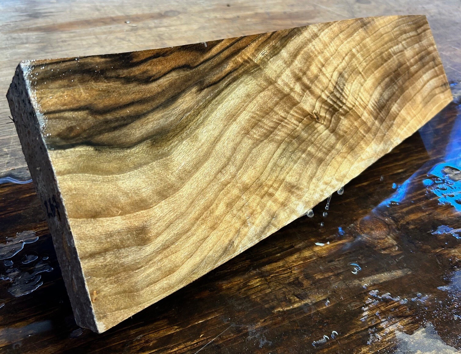 AMAZING GRAIN TIGER STRIPE English Walnut Gunstock Stock Blank KD ...