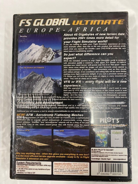 FS GLOBAL ULTIMATE Europe Africa Pc DVD Rom Add-On Flight Simulator Sim X FSX | eBay