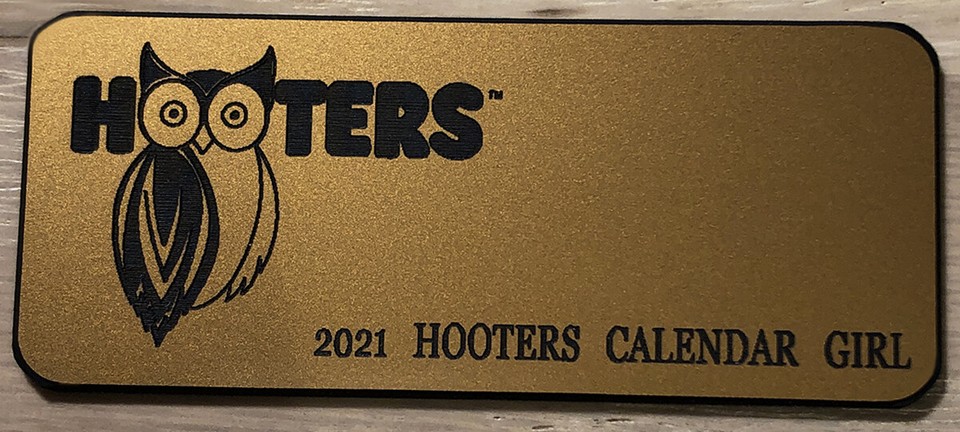 HOOTERS Pin Engrave Customize Personalize YOUR NAME TAG Gold 2021 ...