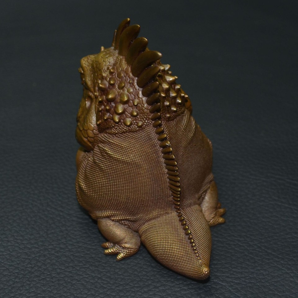 Fine Casting Bronze Iguana Figurine Crafts Decor,[Green Iguana] Collectible | eBay