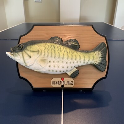 Big Mouth Billy Bass Singing Fish Wall Plaque 1999 Gemmy Vintage DESC ...