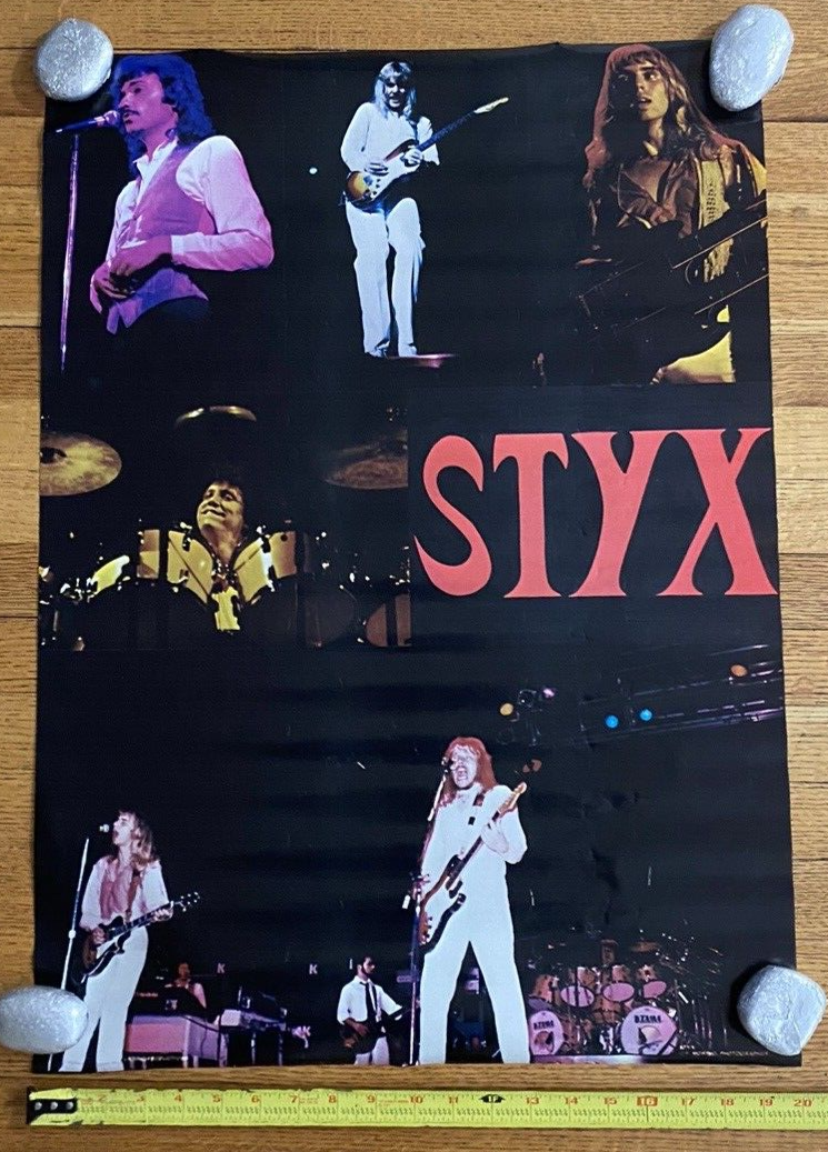Rare Latino Production 1980's Original STYX Live Poster Tommy Shaw 20 ...