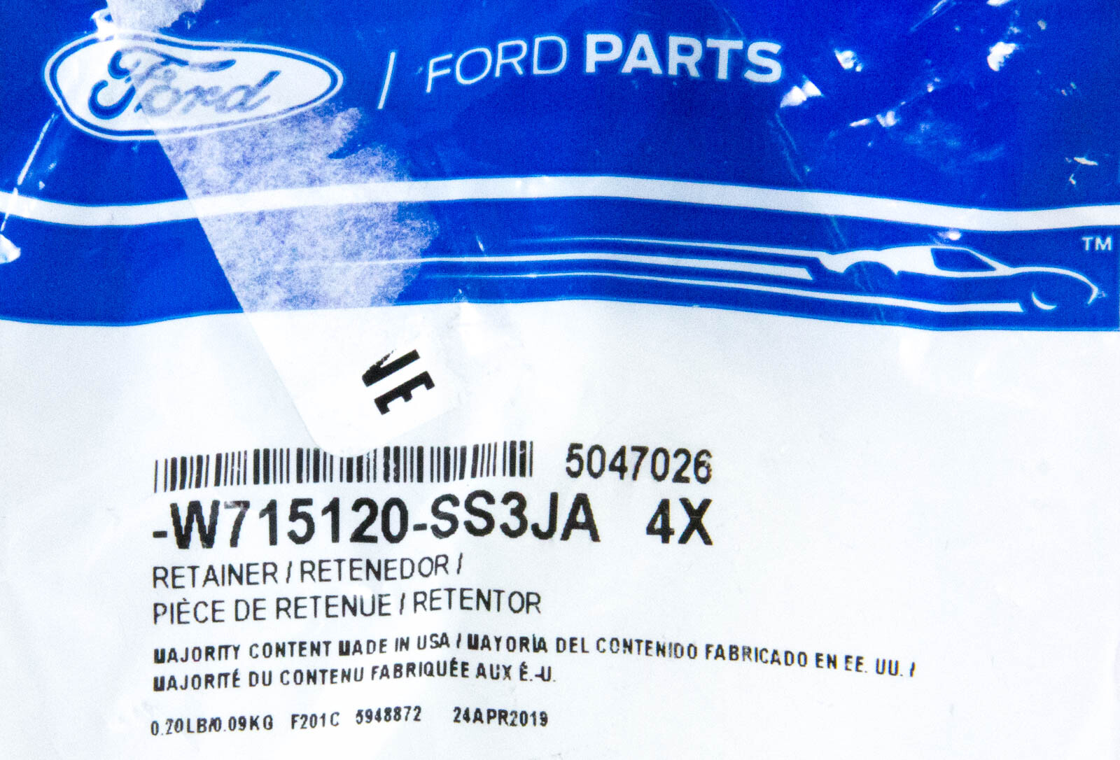 NEW OEM Ford Floor Mat Retention Clip Snap Retainer 2 TWO Vinyl Floors ...