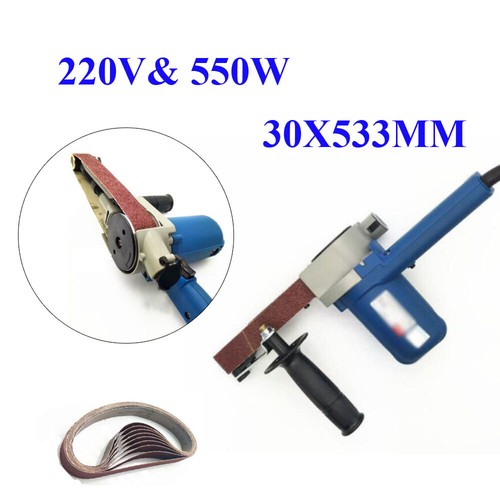 30X533 Handheld Electric Belt Sander Mini Sanding Machine Angle Grinder ...