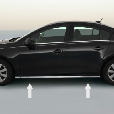 ROCKER PANEL CHROME TRIM SIDE MOLDING For CHEVY CRUZE 10 11 12 13 14 15 ...