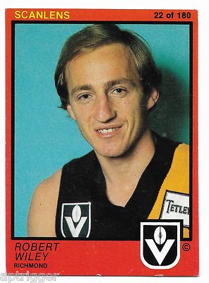 1982 Scanlens (22) Robert WILEY Richmond | eBay Australia