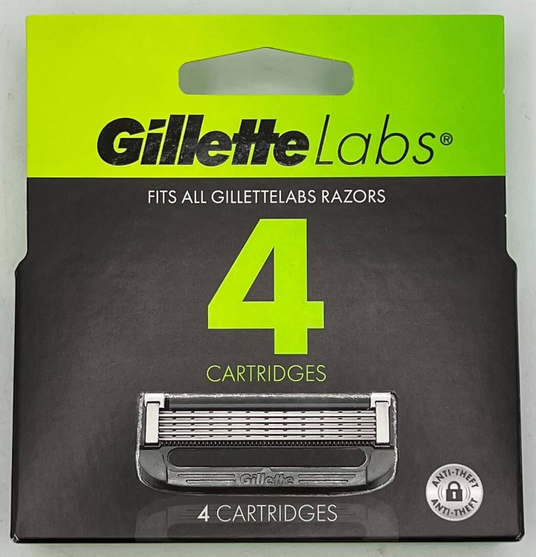 Gillette Labs 4 Pack Blade Refill Cartridges Fits all Gillette Labs ...
