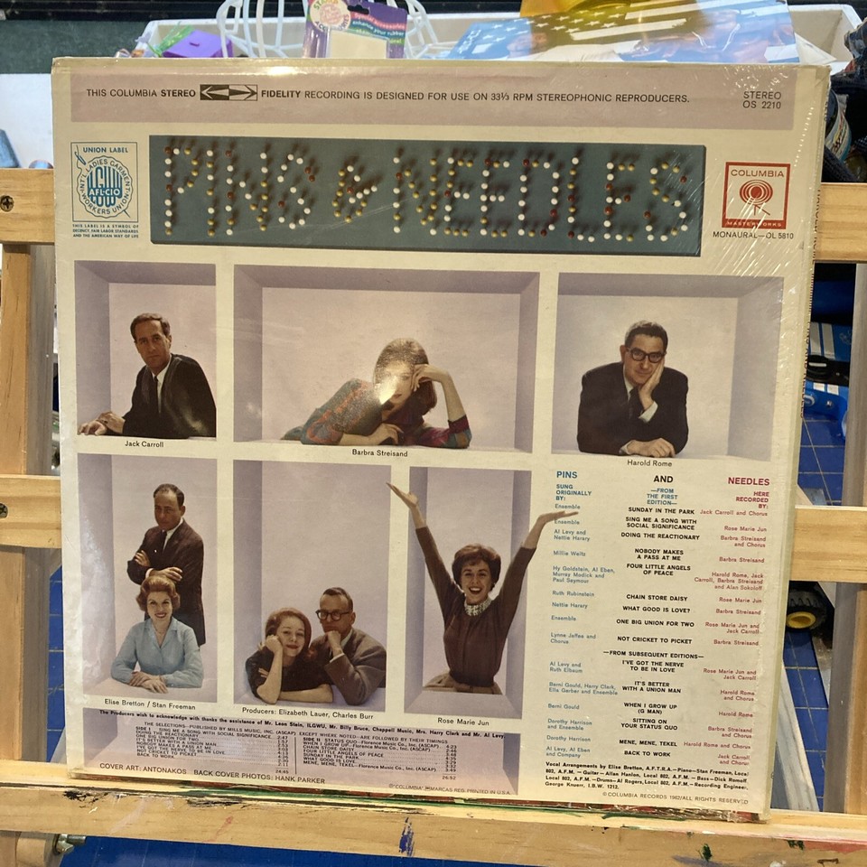 HAROLD ROME Pins And Needles 1970 Vinyl LP Columbia OS 2210 - MINT ...