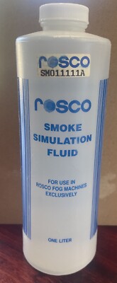 Rosco Smoke Simulation Fluid 710-027 1 Liter 200 08200 0034 Fog ...