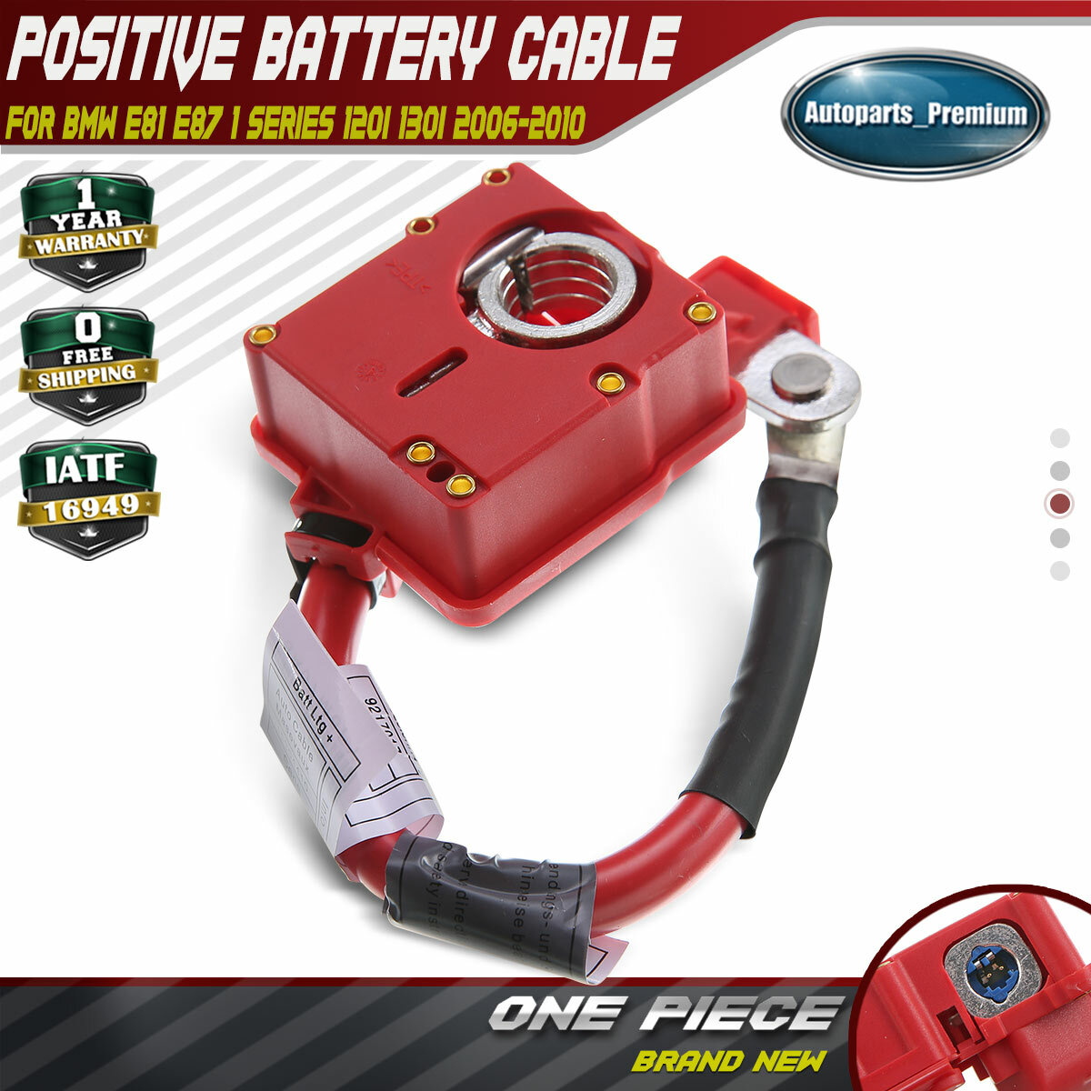 Positive Battery Cable for BMW 1 Series E81 E87 120i 130 61129217017 ...