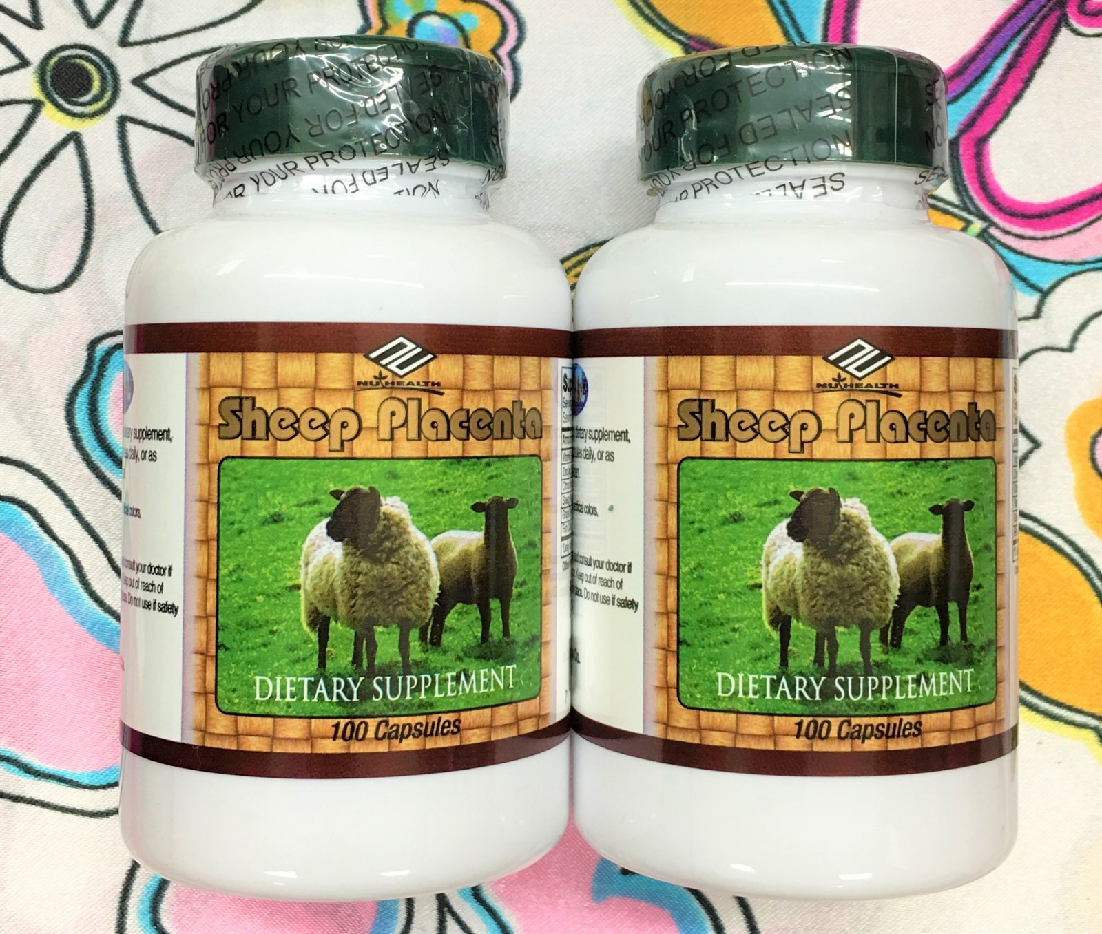 Nu-Health Sheep Placenta Complex 100 Capsules Dietary Supplement Pack ...