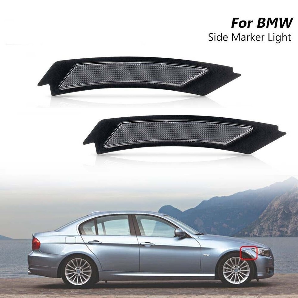 FOR 2009-2011 BMW E90 E91 LCI FRONT SIDE MARKER LIGHT BUMPER FENDER ...
