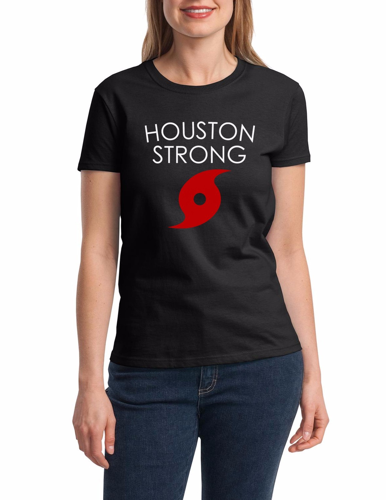 Womens Houston Strong T Shirt Hurricane Harvey Tee Support Short Sleeve ...