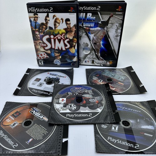 Lot of 7 PS2 Games All Black Labels! | MLB 06, Sims, Project Eden, and ...