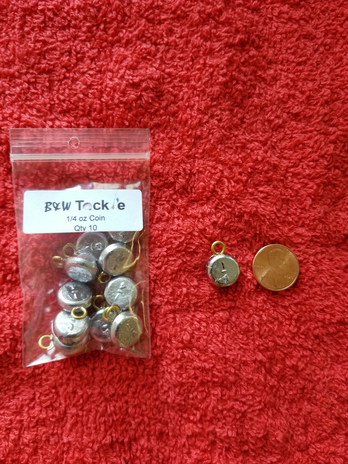 50 PCS ROUND FLAT COIN RIVER SINKERS (10) EACH 1/4 OZ 3/8 OZ 1/2 OZ 3/4 ...