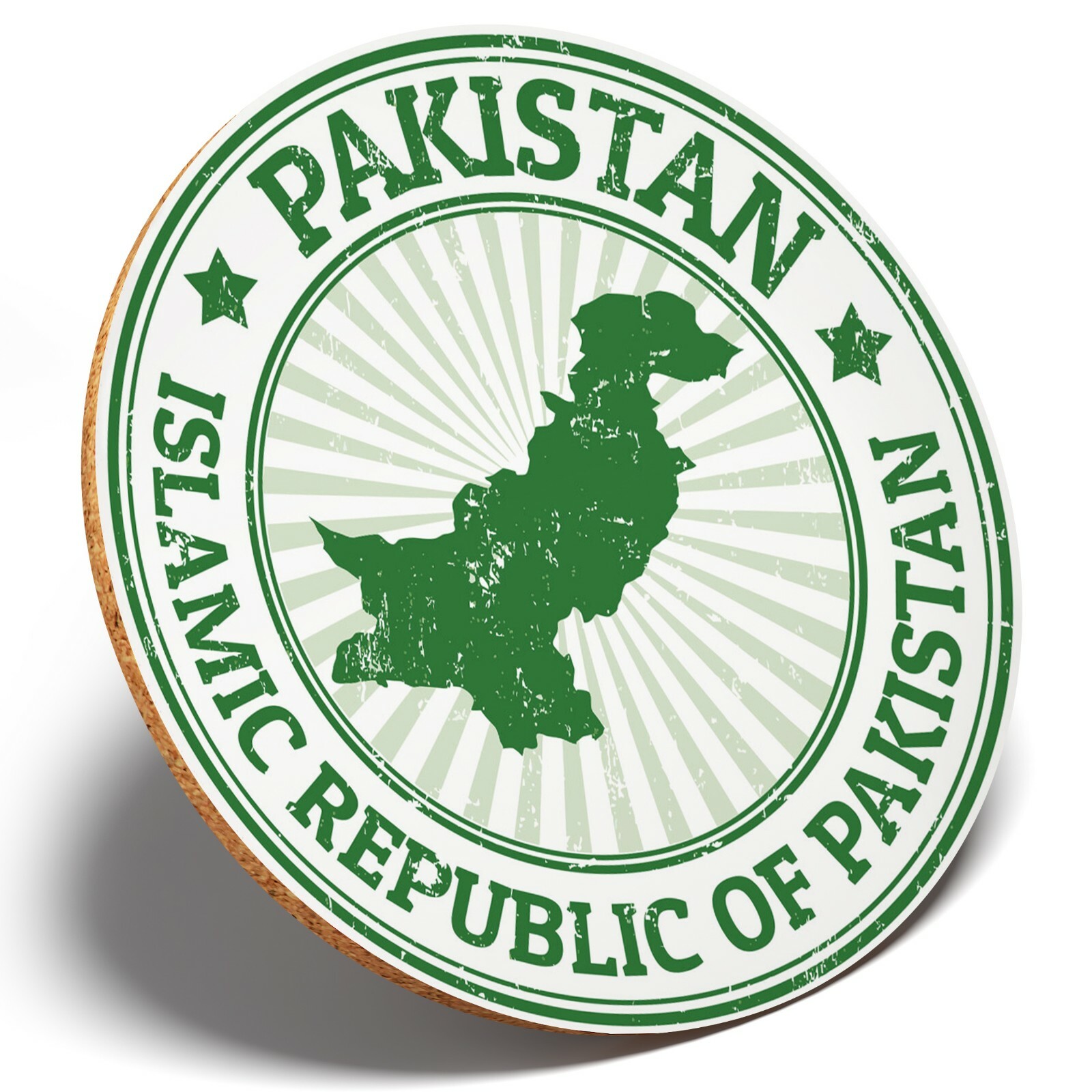 1 x Islamic Republic Of Pakistan - Round Coaster Kitchen Student Kids ...