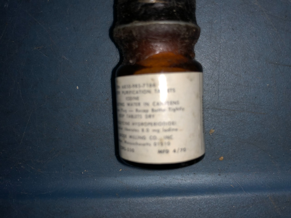 Vietnam War US Army Water Purification Tablets Dated 1970 | eBay
