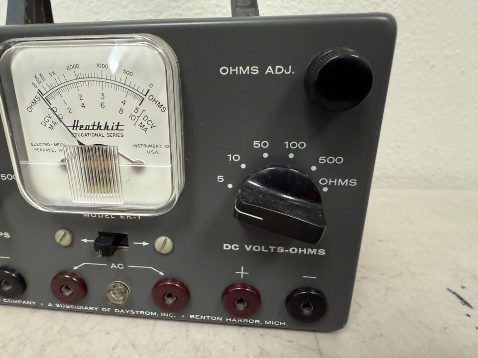 Vintage Heathkit Educational Analog Multimeter – Volts/Ohms/Amps | eBay