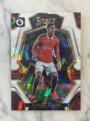 Raphael Varane 2022 Panini Select PL Mezzanine #106 White Ice Prizm /25 ...